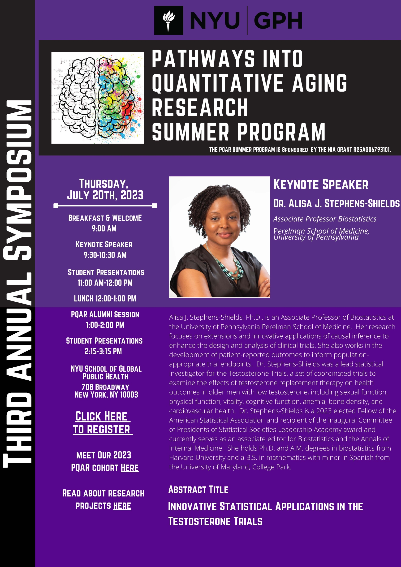 PQAR Symposium (Summer 2023) | NYU School of Global Public Health